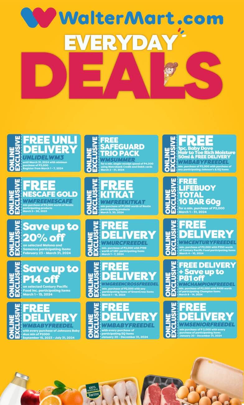 Vouchers - WalterMart Delivery
